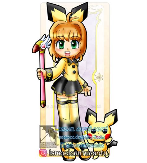Fanart Chibi Sakura Y Pichu By Necrocc On Deviantart