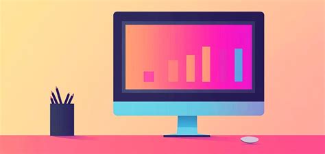 Business Analytics Industrial Data Analysis On Computer Screen Flat Design Illustration