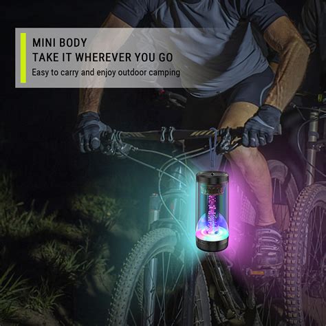 Avdolw Colorful Streamer Mini Bluetooth Speaker With Subwoofer Outdoor Portable Audio With