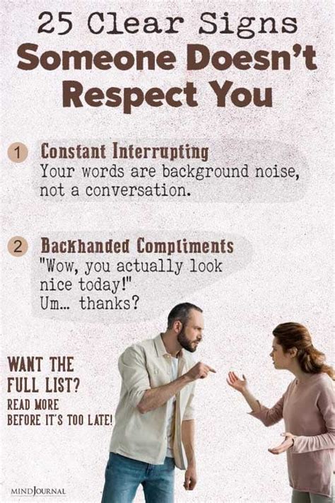 25 Clear Signs Someone Doesn T Respect You