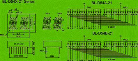 054 Inch Double Alphanumeric Led Dispaly