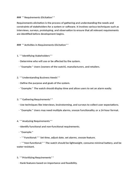 Requirements Elicitation Pdf