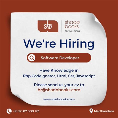 Shadobooks Pvt Ltd On Linkedin Hiringnow Webdevelopment Techjobs Phpdeveloper Joinourteam