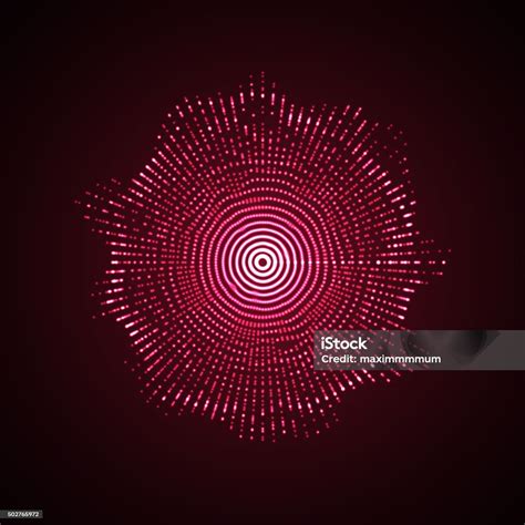 Bentuk Vektor Abstrak Diterangi Bentuk Array Partikel Ilustrasi Stok Unduh Gambar Sekarang