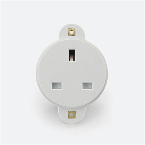 Click Circular Panel Mount 13a Socket