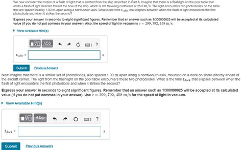 Solved We Now Consider The Motion Of A Flash Of Light That Chegg Com