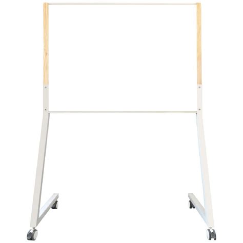 J Burrows Magnetic Mobile Whiteboard 900x1200mm White Frame Officeworks