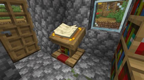 How To Make A Lectern In Minecraft Recipe