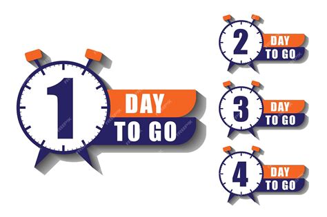 Premium Vector Vector Number Days Left Countdown Days