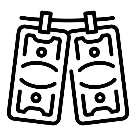 Laundry Money Extortion Icon Outline Style 15887449 Vector Art At Vecteezy