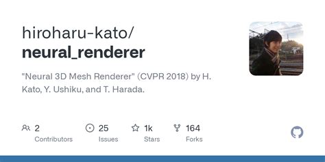 Github Hiroharu Kato Neural Renderer Neural D Mesh Renderer Cvpr By H Kato Y