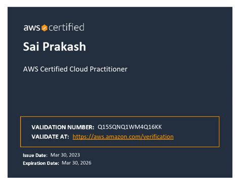 Aws Certified Cloud Practitioner Certificate Pdf