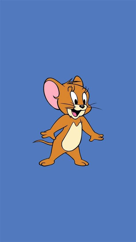 Download Free Cute Aesthetic Cartoon Jerry The Mouse Wallpaper