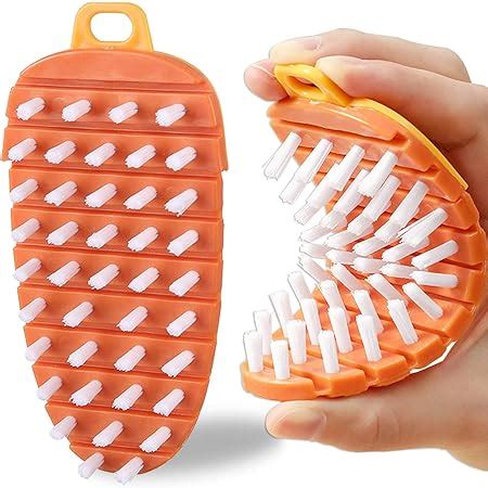 Amazon Com 2 Pcs Vegetable Brush Multiple Segments Are Bendable Fruit