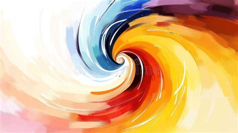 A Vibrant Swirl Of Colors Creating An Abstract Dynamic Visual Effect Stock Illustration