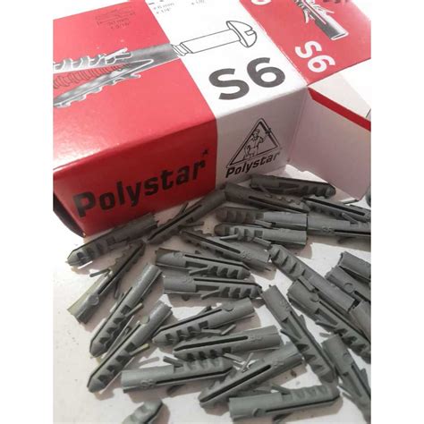 Jual Pischer Lubang Dinding S6 Polystar 100pc Shopee Indonesia