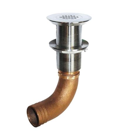 Groco 1 14 Hose Barb Stainless 90 Degree Deck Drain Walmart
