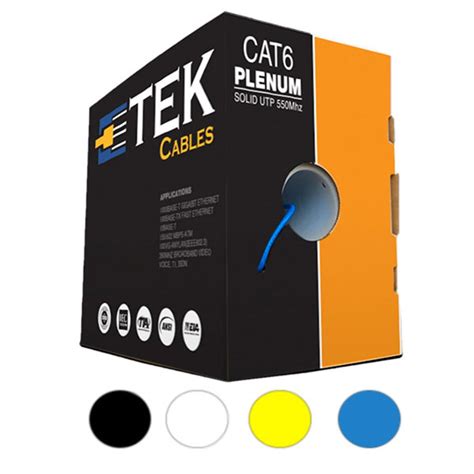 Pack Of 24 Boxes Of Cat6 Plenum 1000ft Ethernet Cable Solid Conductor