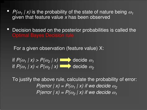 Ppt Bayesian Decision Theory Sections 2 1 2 2 Powerpoint Presentation Id 3329136