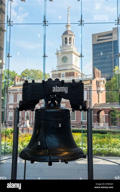Liberty Bell And Independence Hall In Independence National Historical