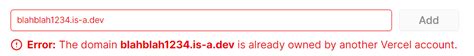 Support Vercelapp Custom Subdomain Issue · Issue 249 · Is A Dev