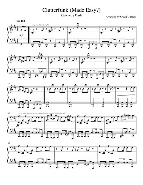 Clutterfunk Made Easy Sheet Music For Piano Download Free In Pdf Or Midi