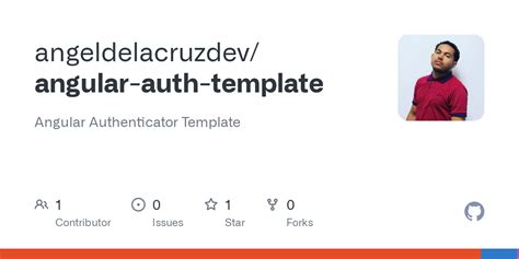 Github Angeldelacruzdev Angular Auth Template Angular Authenticator Template