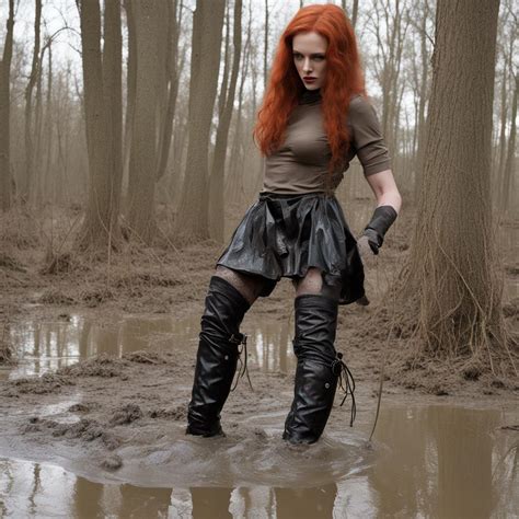 Muddy Swamp Hobble Skirt 30 Year Old Redhead God By Fonduesamurai On