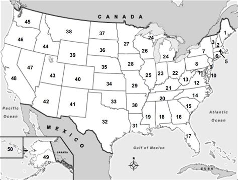 Numbered States Unlocking The Us Map