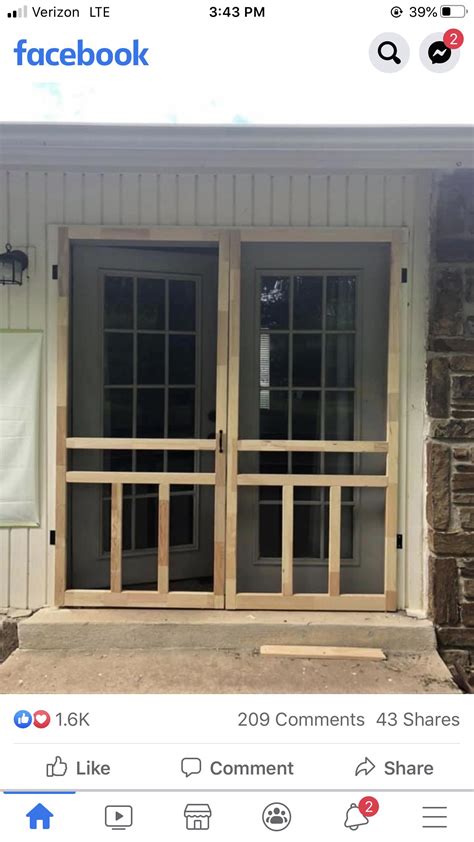 French Doors With Screens Diy Screen Door