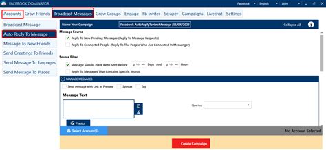 How To Set Up Auto Reply Facebook Messages Socinator
