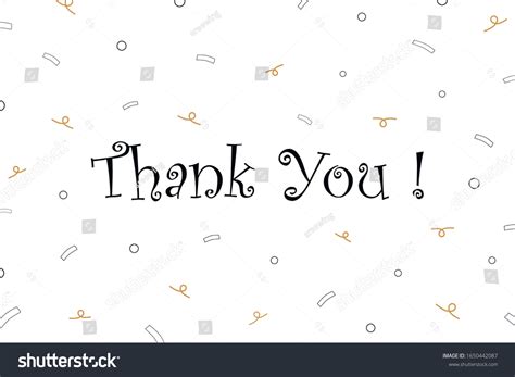 Thank You Text Lettering Calligraphy Randomized เวกเตอร์สต็อก ปลอดค่า