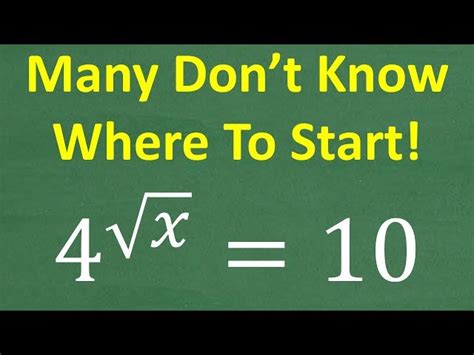 Free Video Solving Exponential Equations With Square Root Exponents