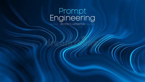 prompt engineering ai and data visualization stock illustration