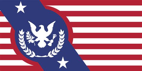 Us Flag Alternative With Eagle And Wreath Design Alternative American