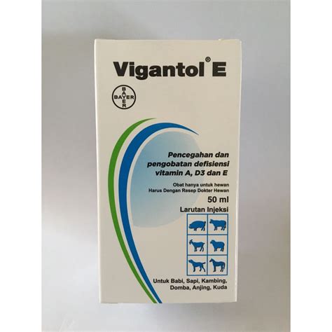 Jual Vigantol E 50 Ml Injeksi Obat Defisiensi Vitamin A D3 Dan E Shopee Indonesia