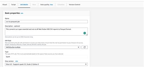 Using Aws Glue To Convert Csv Files To Parquet Franks Blog