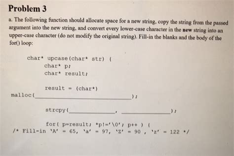 Solved Problem 3 The Following Function Should Allocate
