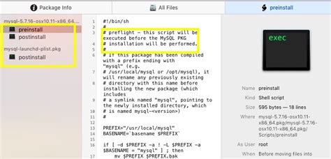 how to view what pkg file will install on mac x
