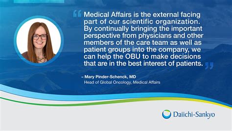 Our Head Of Global Oncology Medical Affairs Mary Pinder Schenck Md