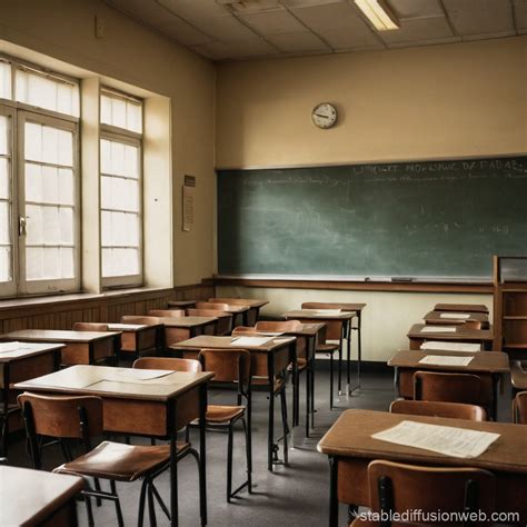 Ai Classroom Illustration Stable Diffusion Online