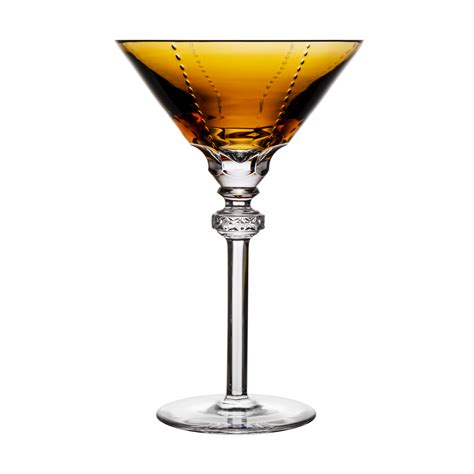 Fabergé Bristol Dark Golden Martini Glass Ajka Crystal