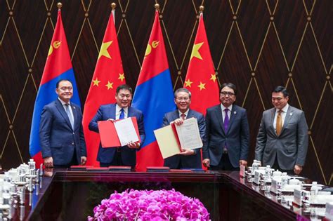 Ерөнхий сайд Л Оюун Эрдэнийн БНХАУ д хийж буй айлчлалын үеэр хоёр улсын хооронд байгуулсан