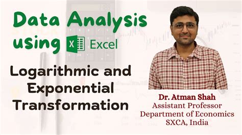 logarithmic and exponential transformation in excel excel tutorial