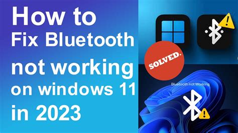How to fix Bluetooth not working on windows 11 in 2023 - YouTube