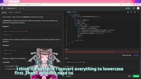 Neetcode Is Palindrome Two Pointers 15 Ac Codethrough Java Youtube