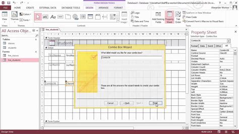 Access Combobox Foreign Key YouTube