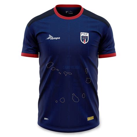 Cape Verde Home Match Jersey 2324 Player Edition Tempo Sport