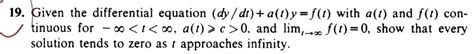 Solved Given The Differential Equation Chegg Com