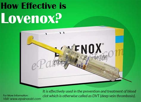 How Effective Is Lovenox And What Are Its Side Effects